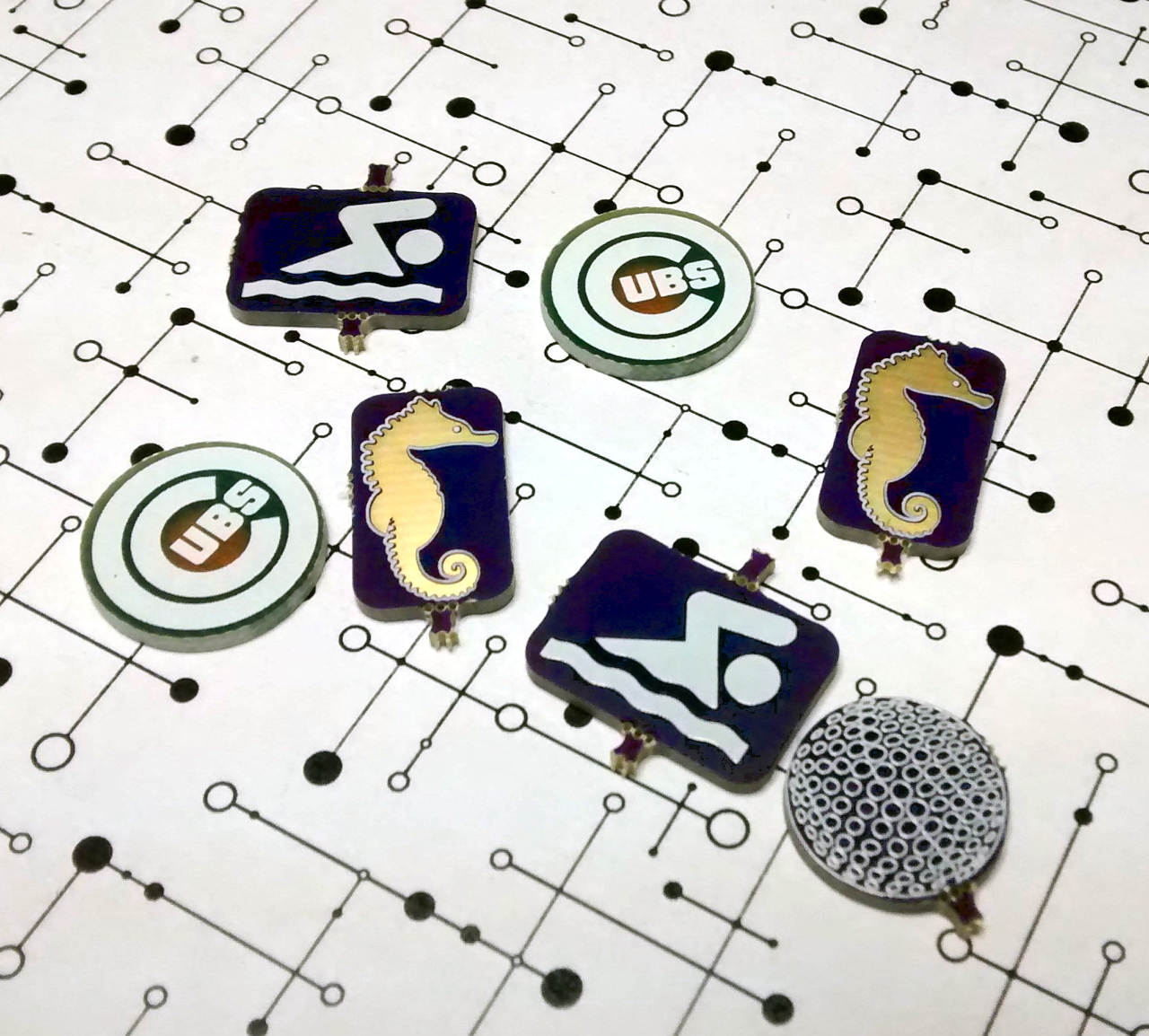 PCB Lapel Pins From Vector Images In Diptrace – mozzwald.com