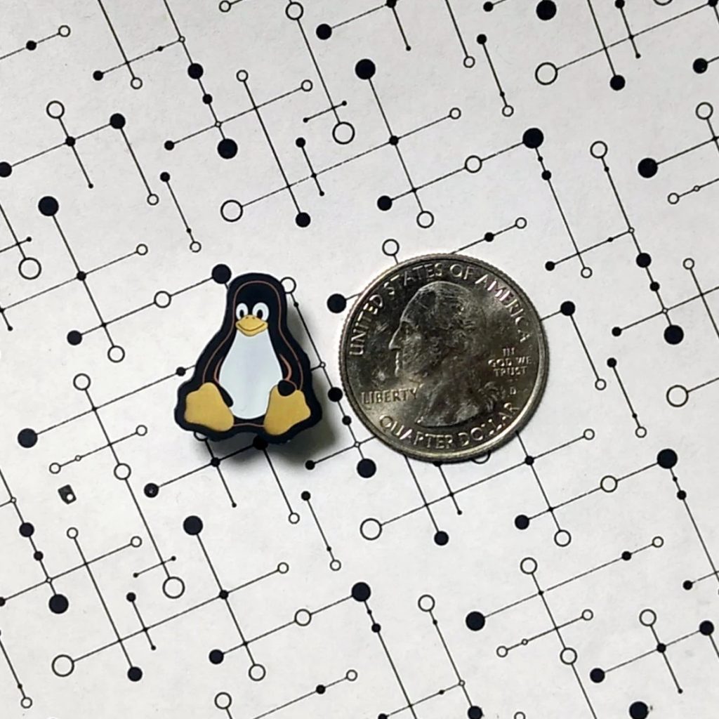 Linux Tux Penguin PCB Lapel Pin – mozzwald.com